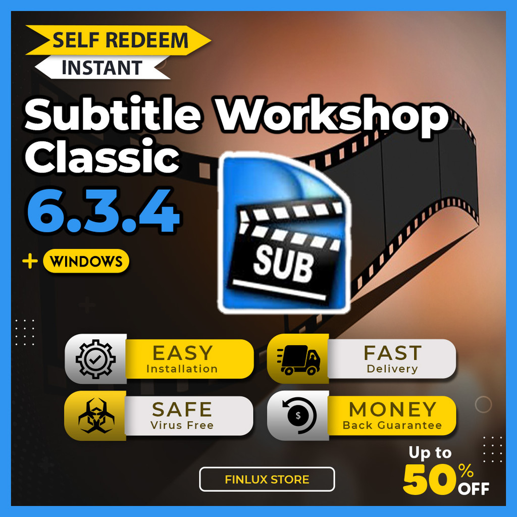 [SELF REDEEM] Subtitle Workshop Classic v6.3.4 Latest 2025 Lifetime For ...