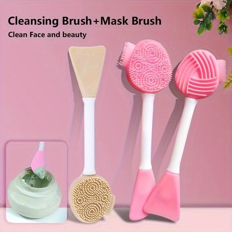 2in1 Facial Massage Brush Facial Mask Brush Silicone Facial Massage ...