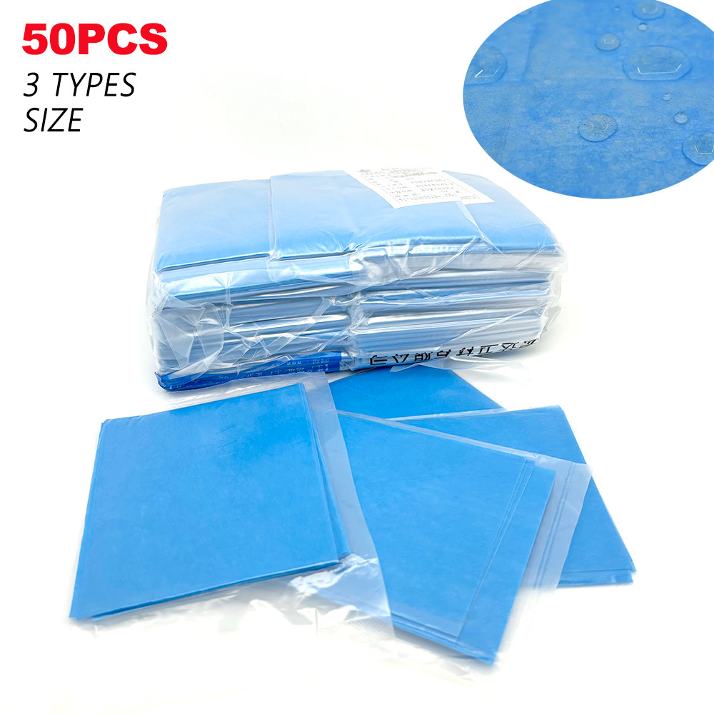 50pcs/pack Dental Disposable Drapes Hole Cover Nonwoven Sterile Hole ...