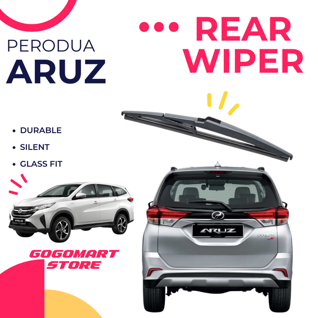 PERODUA ARUZ REAR WINDSCREEN WIPER BLADE Car Back Wiper Belakang Kereta ...