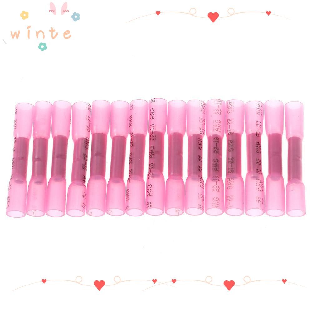 WINTE 100pcs Female Spade Connectors, Insulated Red Butt Crimp ...