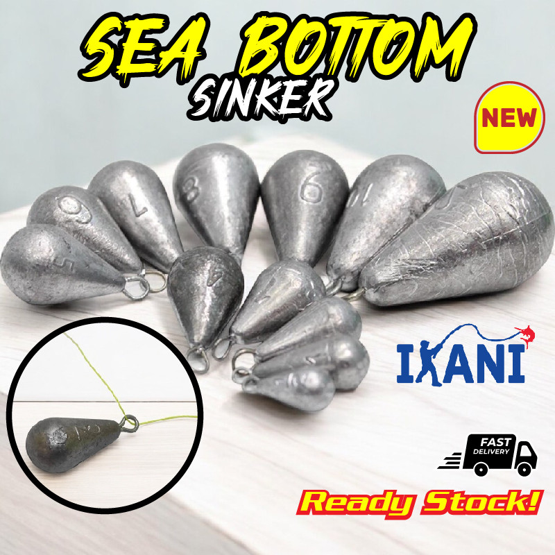 BATU LADUNG PANCING SB SEA BOTTOM fishing Sea SINKER MANCING BOTTOM Weight Pear shape bentuk ...