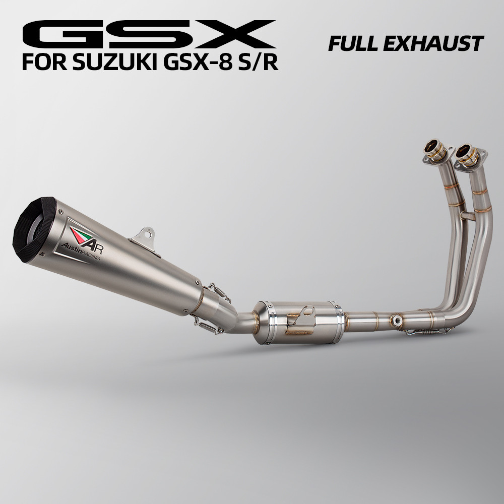 Motorcycle Exhaust Full System Modify Escape Moto Stainless Steel Front ...