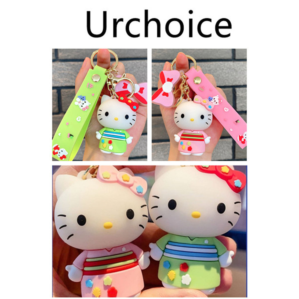 [READY STOCK] Hello Kitty Keychain with Pendant Cute Cartoon Hello ...