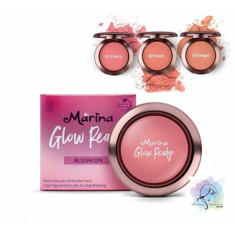 Marina Glow Ready Blush On 4,2g | Shopee Malaysia