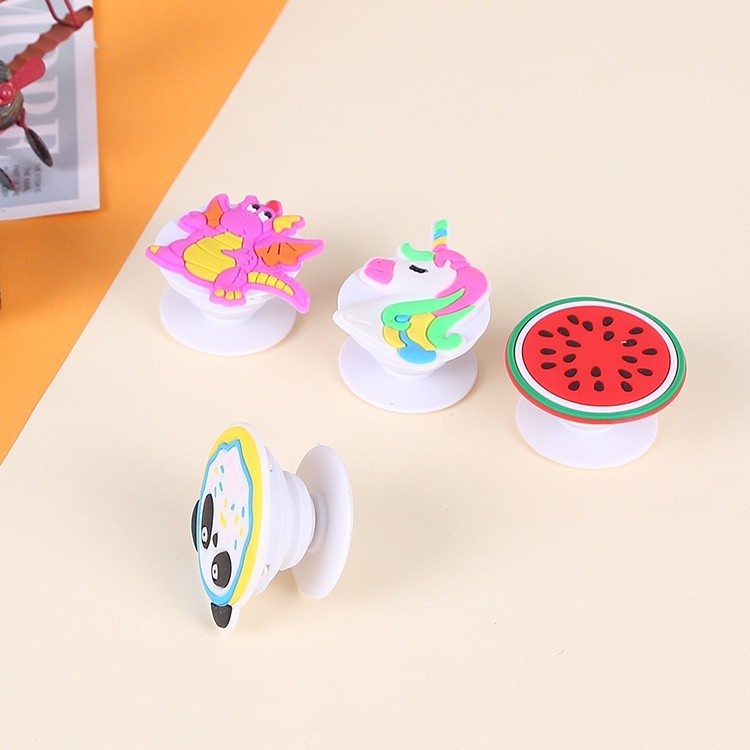 HP Akura Pop Socket Character Smiley Fruit Animal Cake Contents 5pcs ...