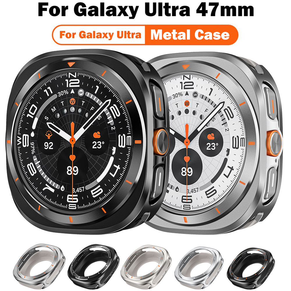 For Samsung Galaxy Watch 7 Ultra Case Metal Case Accessories Hard Frame ...