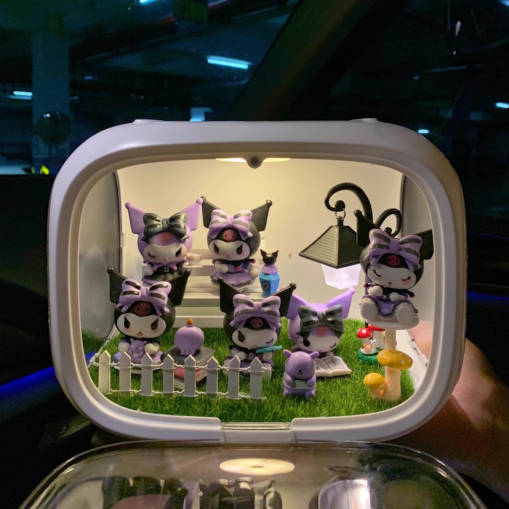 Kuromi Doll House Cute Household Koromi Figure Display Box Acrylic ...