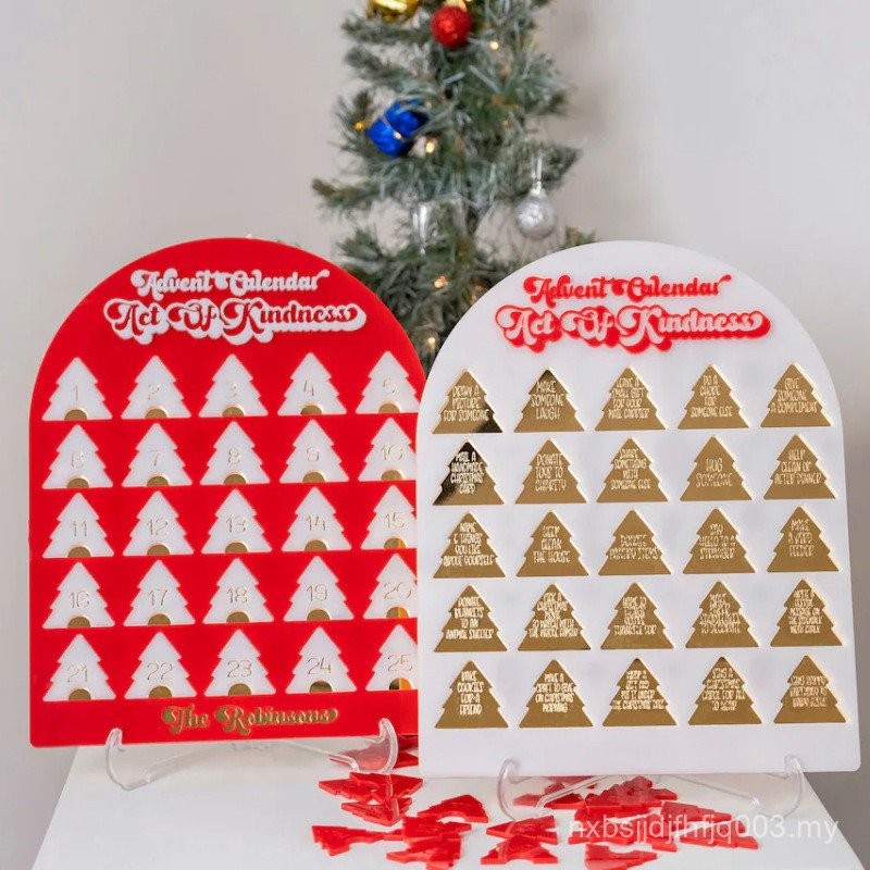 Acrylic Christmas Countdown Adult Advent Calendar Christmas Logo ...