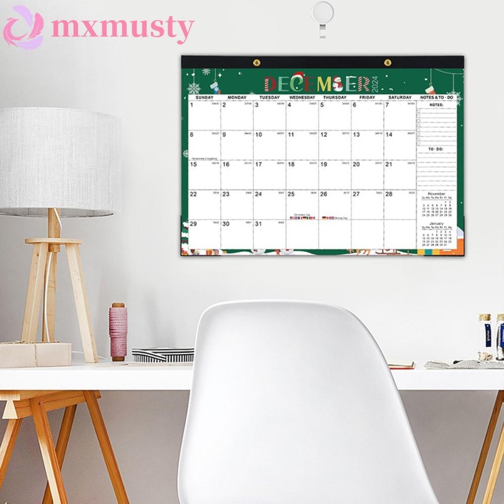 MXMUSTY 2025 Monthly Wall Calendar, With Hanging Hole Large Size Theme ...
