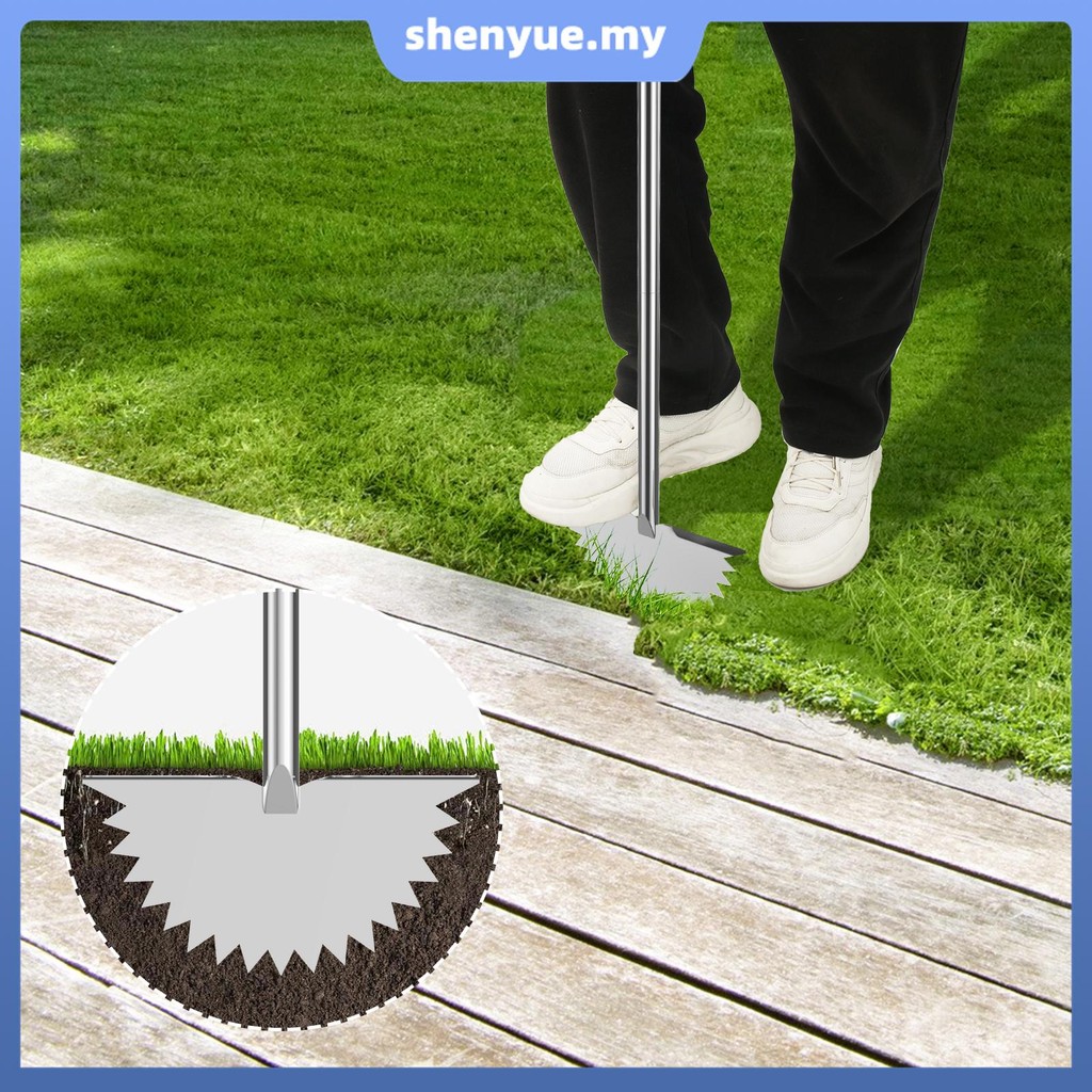 Edger Lawn Tool Half Moon Manual Lawn Edger Stainless Steel Sawtooth ...