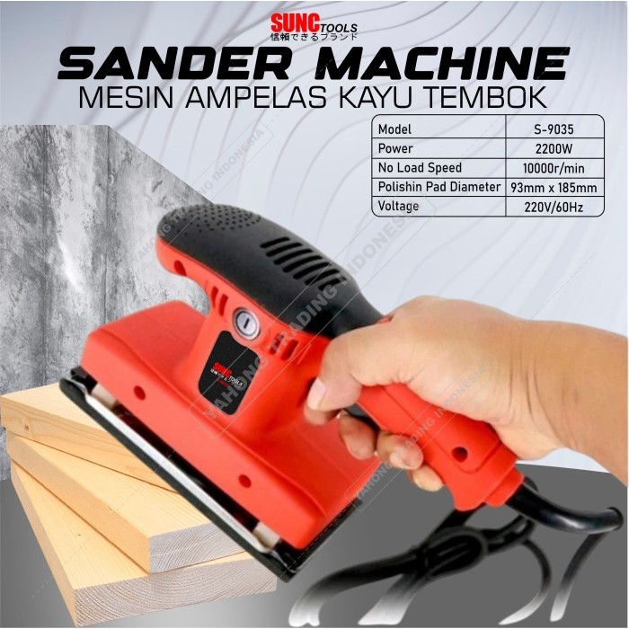 MESIN Electric Wood Sanding Machine Wall Sanding Machine Electric ...