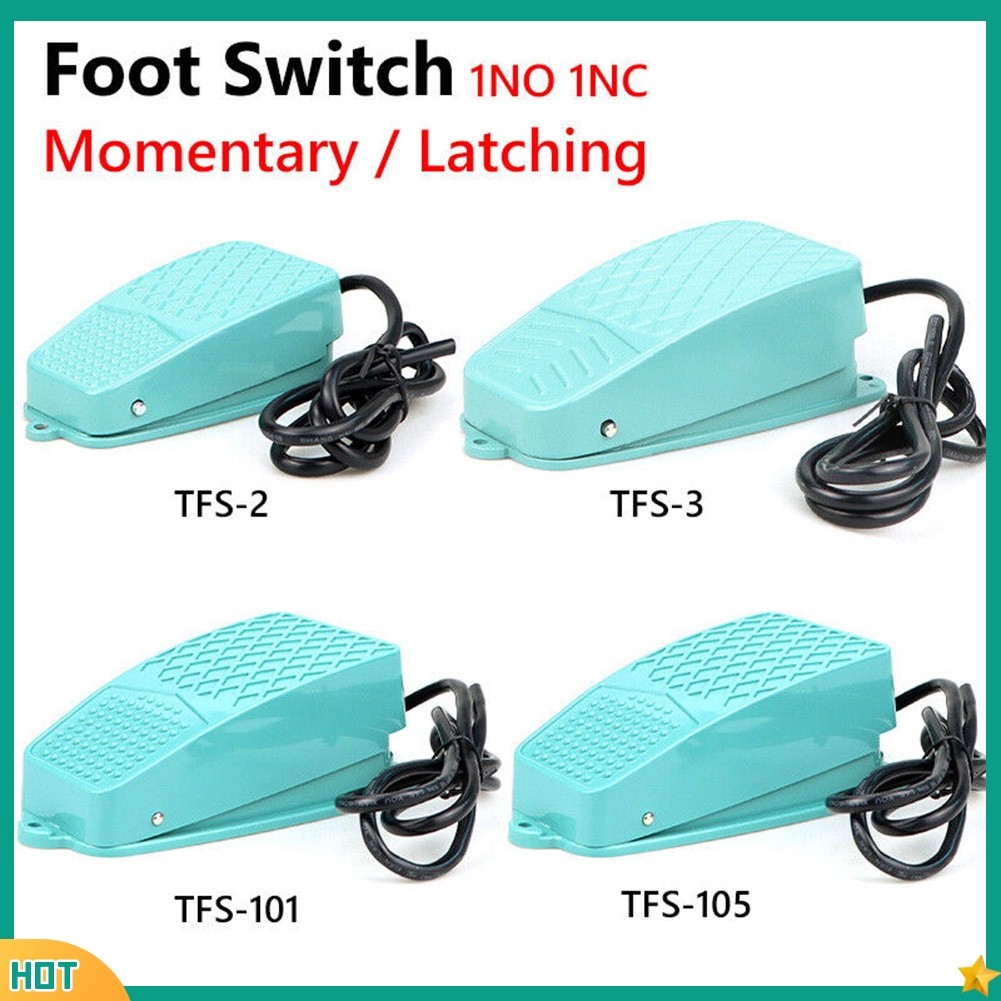 Momentary Foot Switch Pedal Industrial Heavy Duty Anti-Slip Electric ...