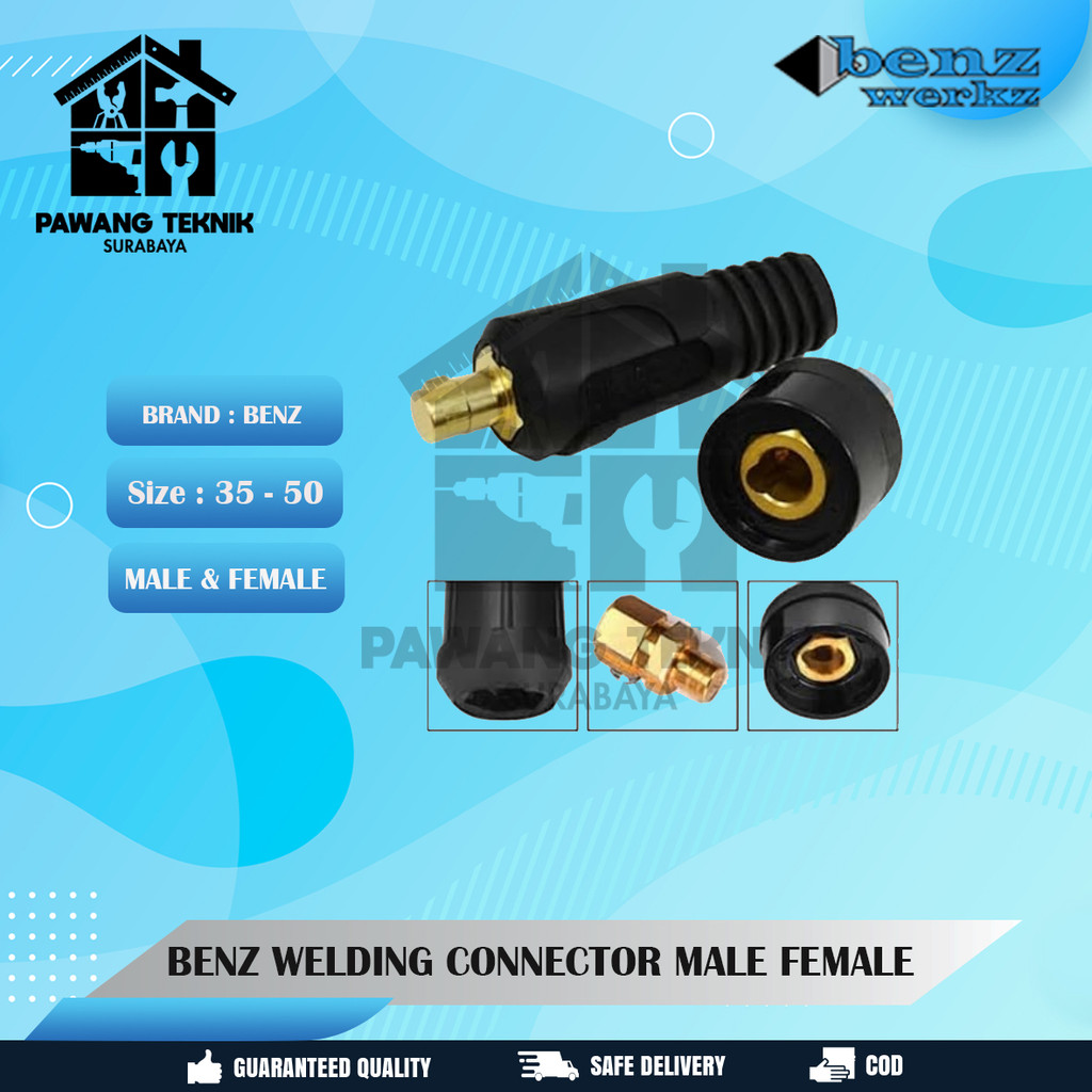 MESIN Benz Werkz Welding Machine Connector Female Welding Connector 35 ...