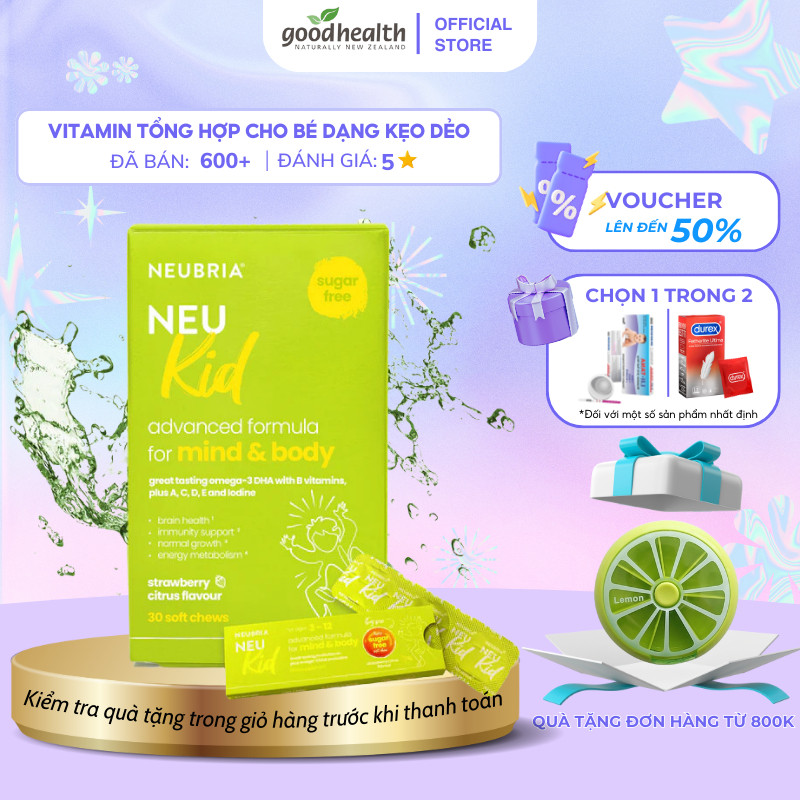 Neubria Neu Kid Multivitamin With Omega-3 from the UK (3 -12 years old ...