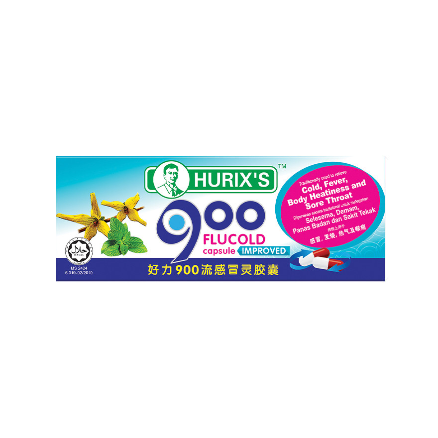 HURIX'S 900 FluCold Capsule Improved 6's | Shopee Malaysia