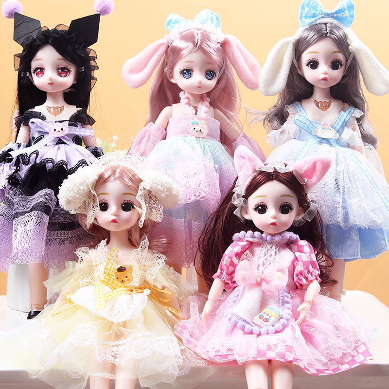 Music Dress Up Doll Hengchao Confused Barbie Doll Kuromi Gift Box Set ...