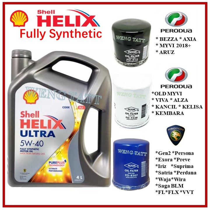 [Super] Shell Super 5w40 4L Fully Synthetic Engine Oil Minyak Hitam Enjin Kereta car Proton x70 ...