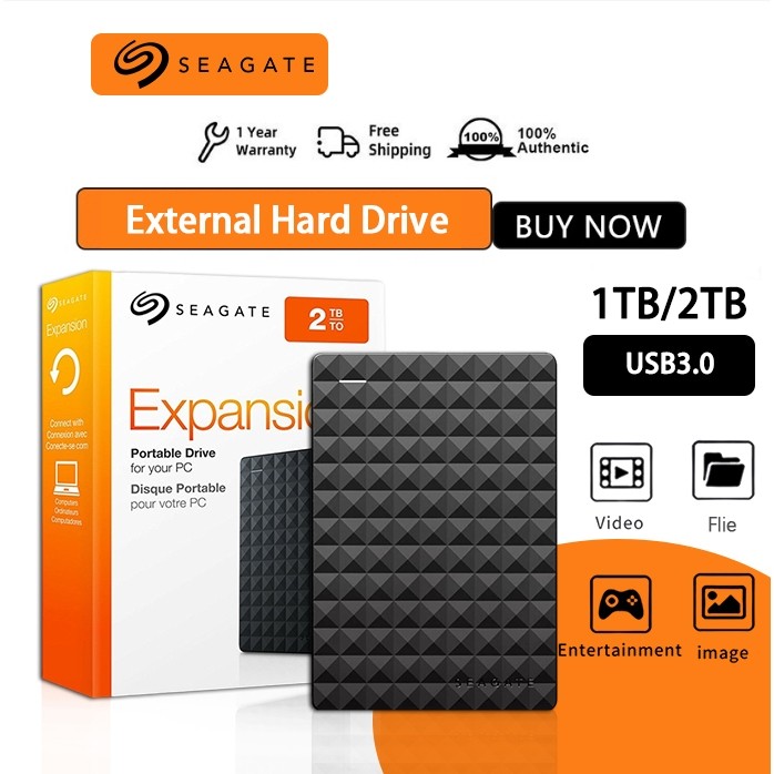 External Hard Drive 4TB Mobile Hard Drive 2TB Portable Solid State ...