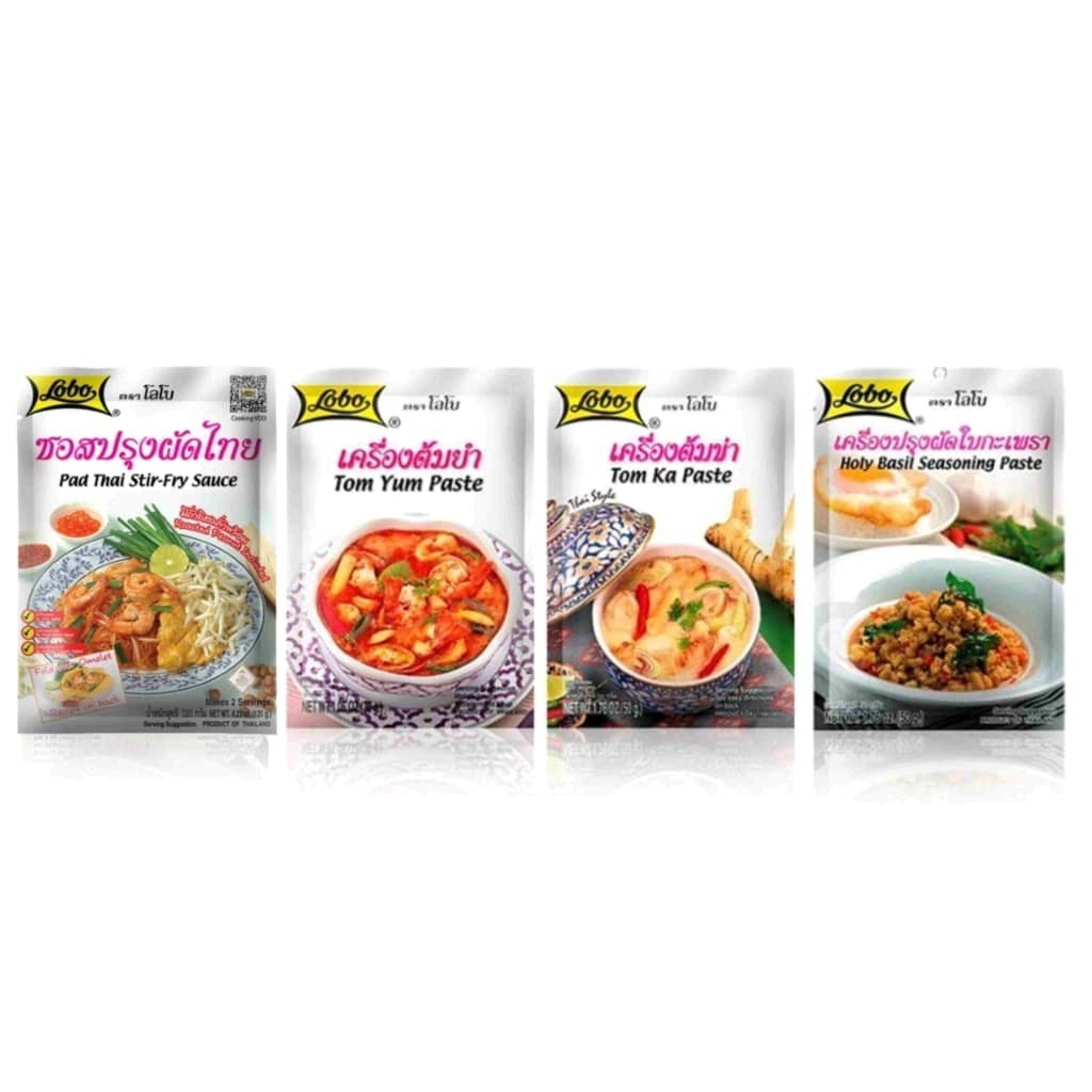 LOBO PES THAILAND /TOM KA PASTE / TOM YUM PASTE / PAD THAI STIR-FRY ...