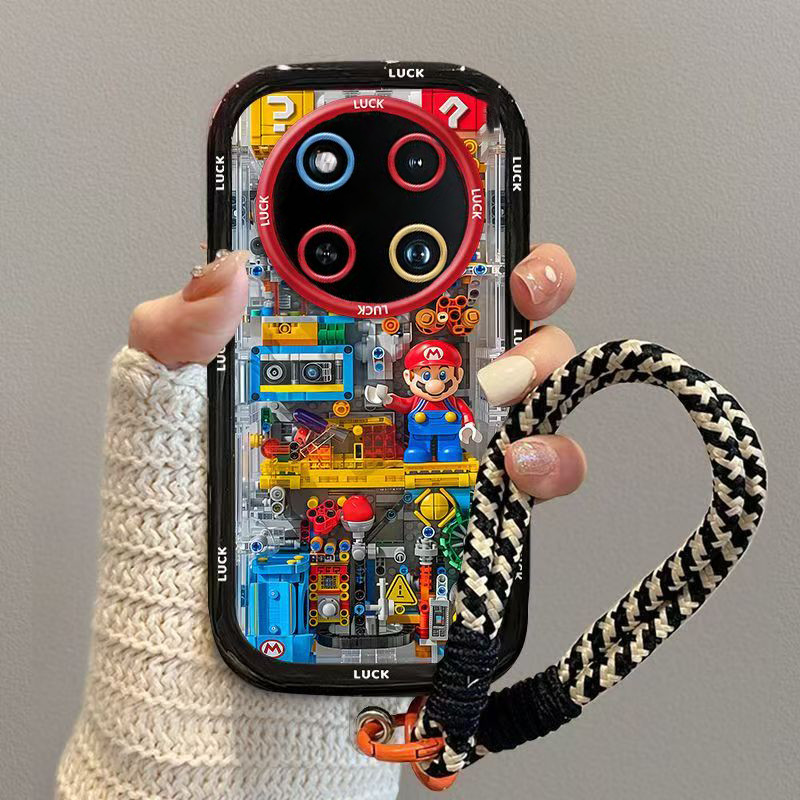 For Honor X9C Case Honor 200 Pro Building Blocks Mario Phone Case New ...