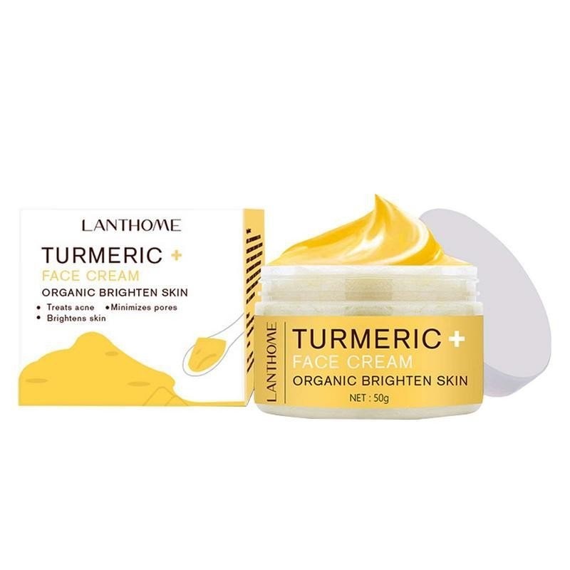 Krim muka kunyit untuk muka dan badan, Losyen pencerah kulit, Alamiah ...