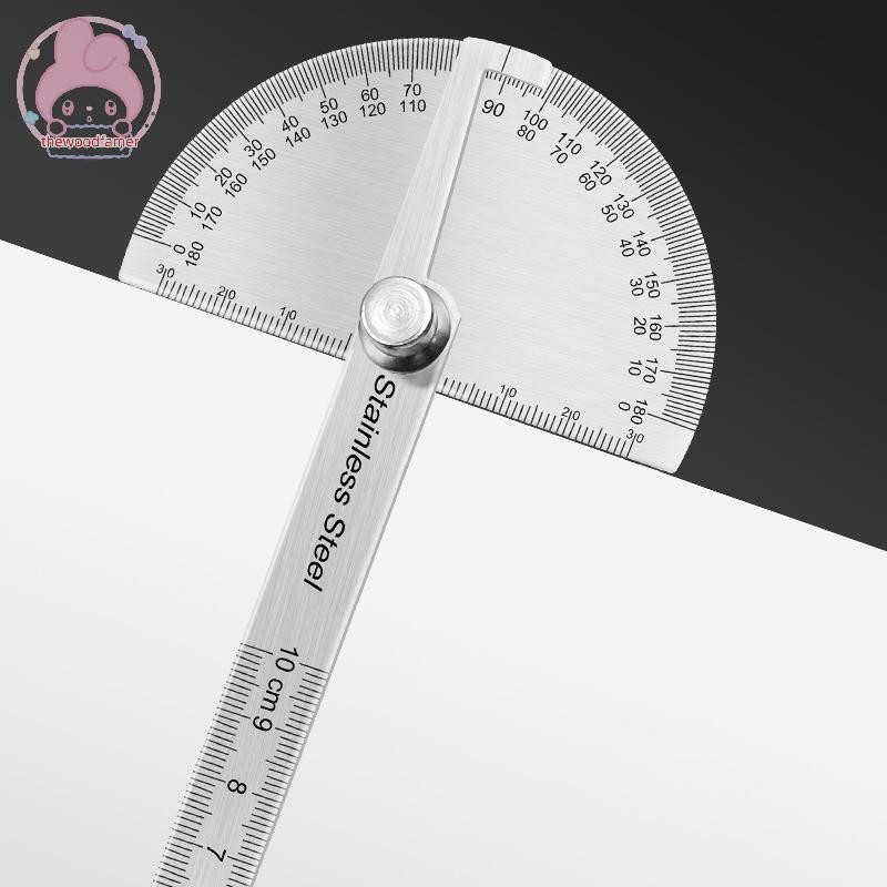 thewoodfamer 180 Degree Protractor Metal Angle Finder Goniometer Angle ...