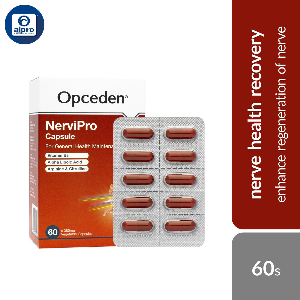 Opceden NerviPro Capsule 380mg 60s | Enhance Regeneration of Nerves ...