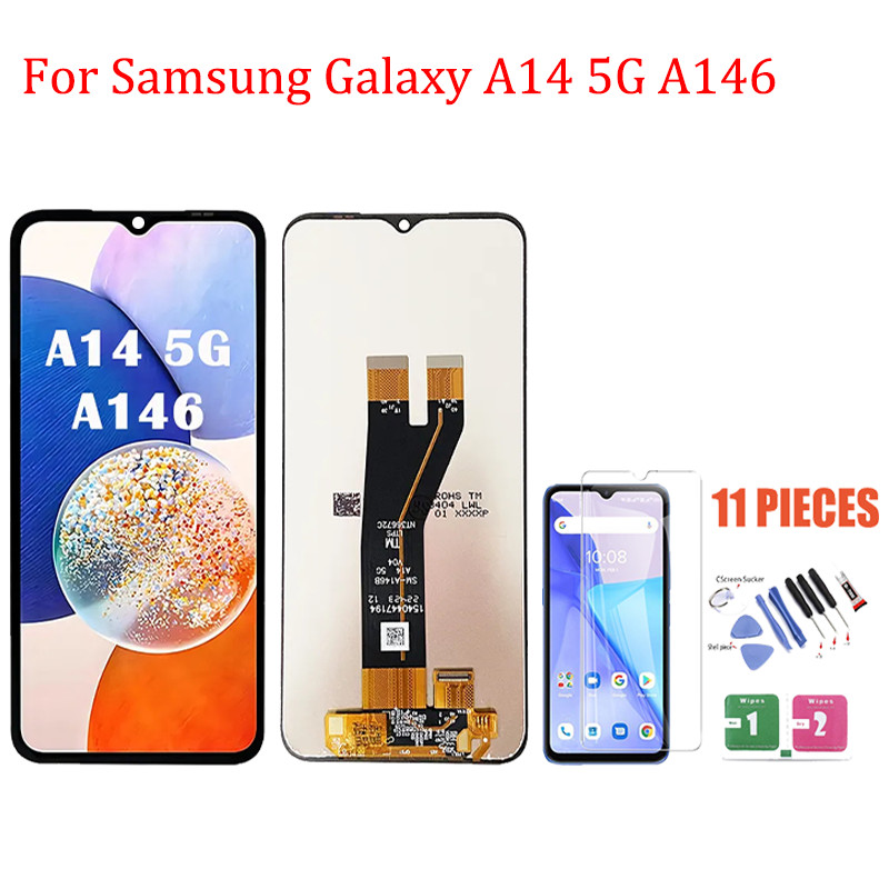Original For Samsung Galaxy A14 A145 A14 5G A146 LCD Display Screen With Frame Display Touch ...