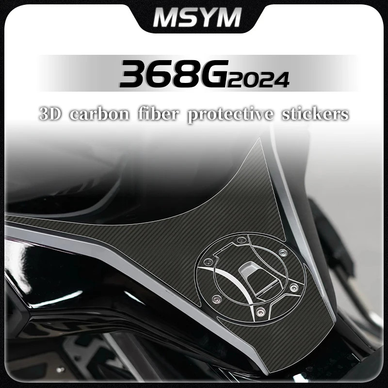 For For ZONTES 368G ZT368G 368 G 2024 3D Carbon fiber fuel tank sticker ...