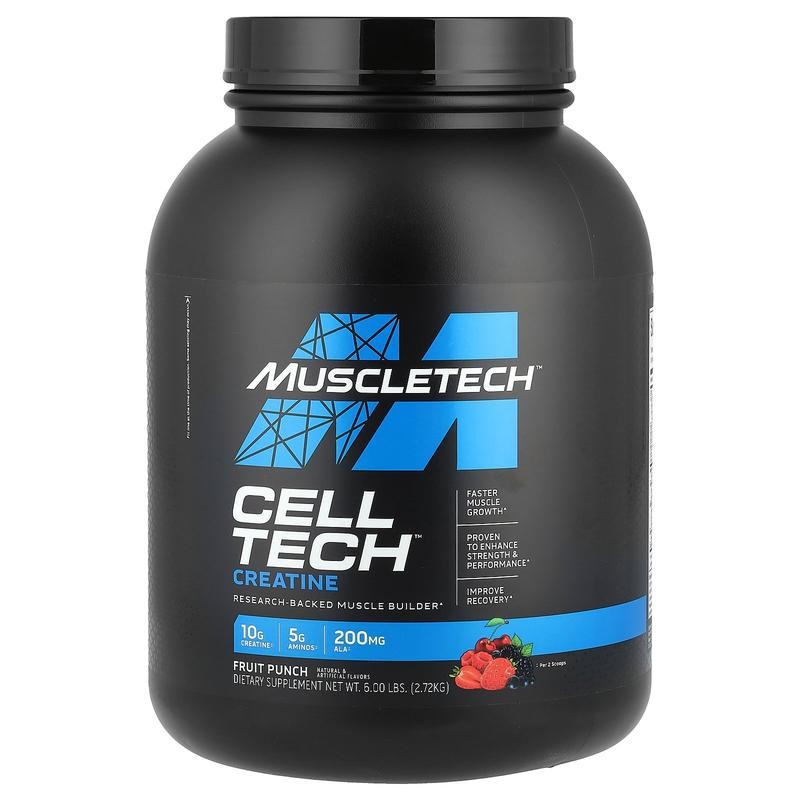 MuscleTech Cell-Tech™ Creatine, Fruit Punch, 6 lbs (2.72 kg) | Shopee ...