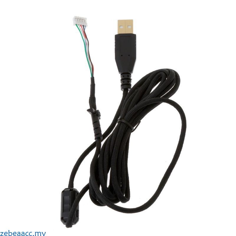 zebeaacc Durable Nylon Braided Line USB Mouse Cable Replacement Wire ...