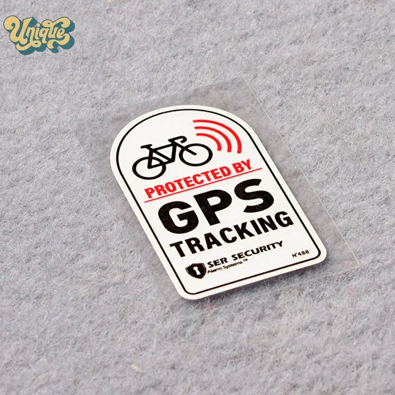 (Unique) GPS TRACKING Alarm Sticker Reflective WARNING Motorcycle Bike ...