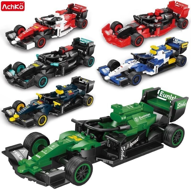 Compatible with F1 Racing Car Model Eight-Grid Car Assembled Building ...