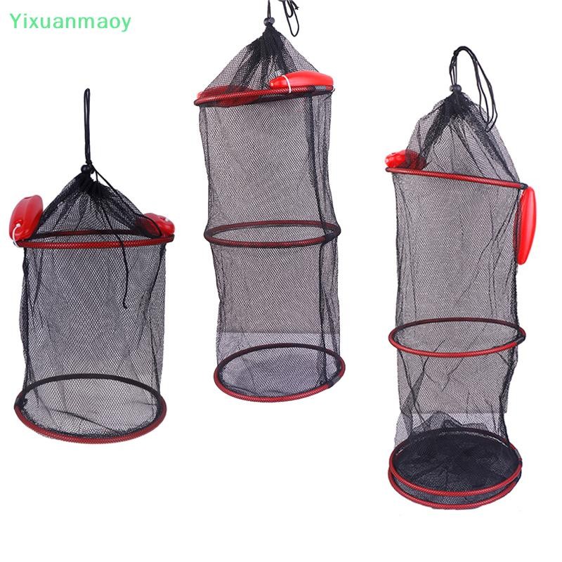 Portable Mesh Crab Fishing Net Crayfish Lobster Shrimp Trap Foldable ...