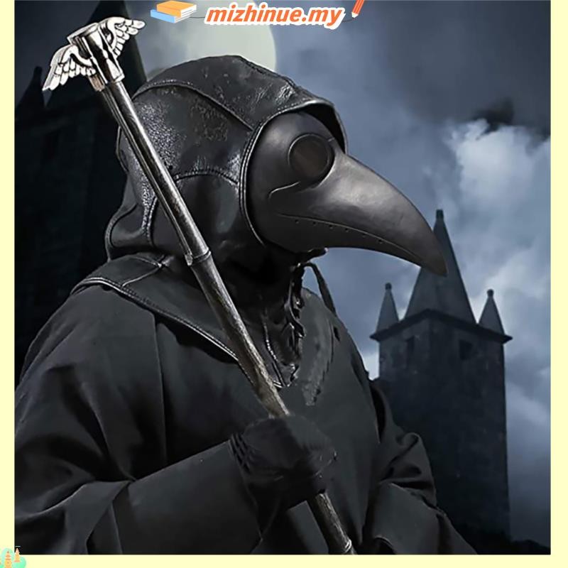 Medieval Plague Doctor Bird Mask Long Nose Beak Cosplay Steampunk ...