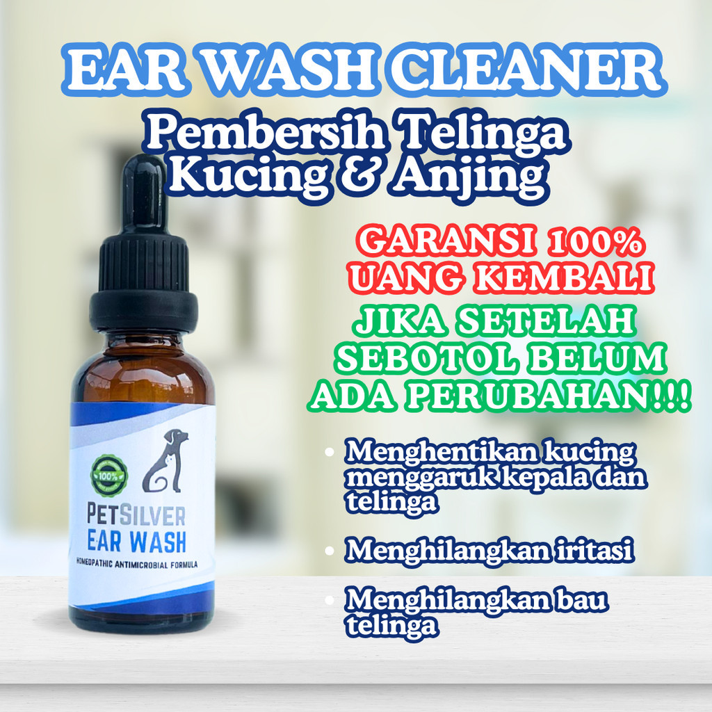 EAR DROPS BASMI CONGE & EAR MITES CAT EAR DROPS ANIMAL EAR DIRT CLEANER ...