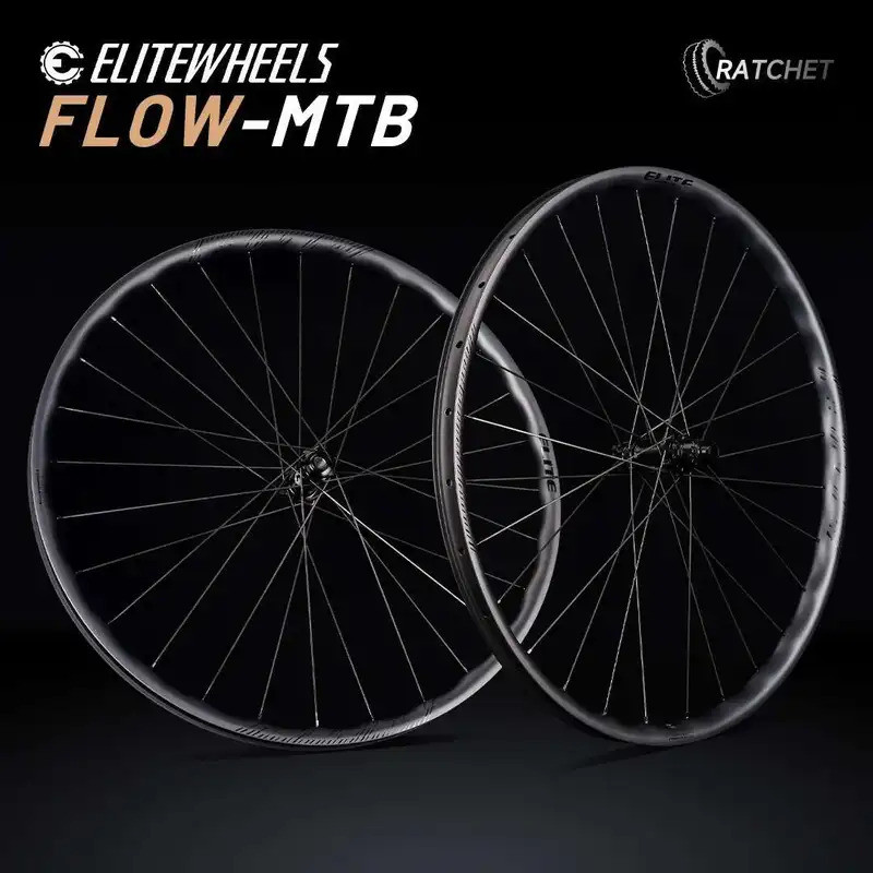 ELITEWHEELS 29er FLOW-MTB Wave-Like Carbon Wheelset Rachet System hub ...