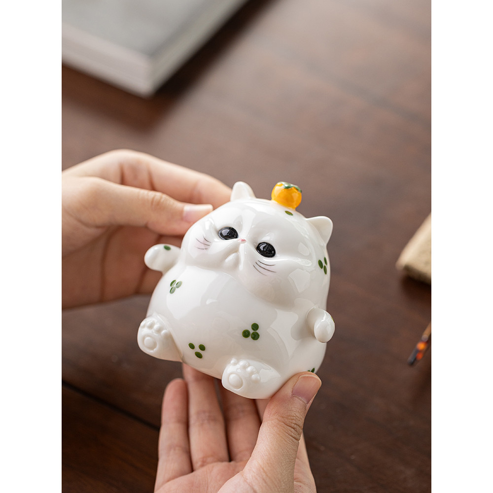 Jed lemak kambing porselin kreatif kucing alat letak barang tembikar ...