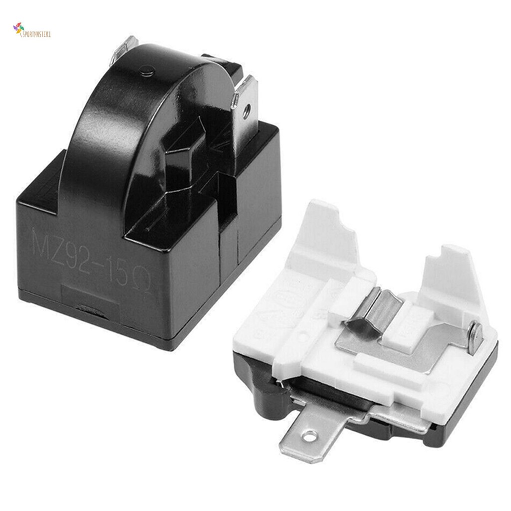 Refrigerator PTC Starter Relays 15 Ohm 2-Pin Compressor Overload ...