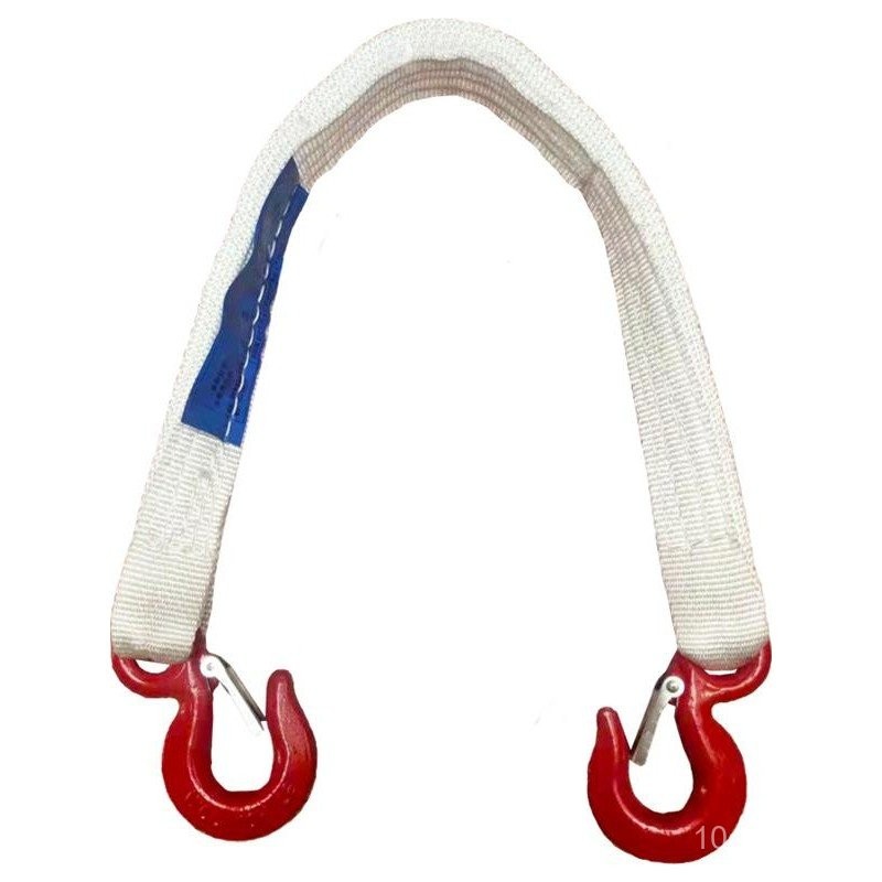 Promotion 3T Double Hook Lifting Sling with Cloth Belt Forklift Mold ...