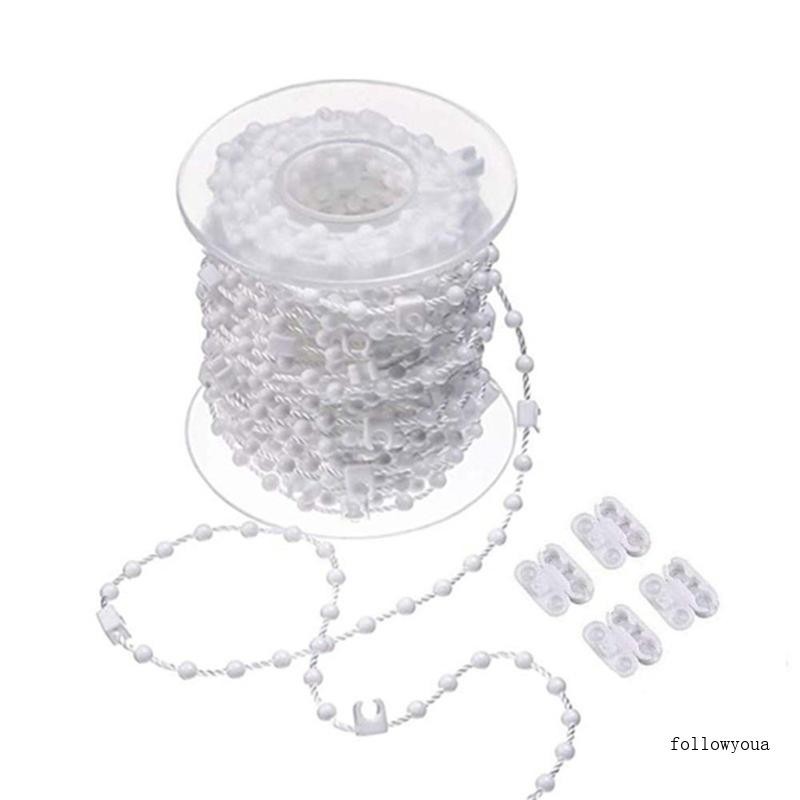 fol Set of 20 Vertical Blind Connector Accessories White Curtain Chain ...
