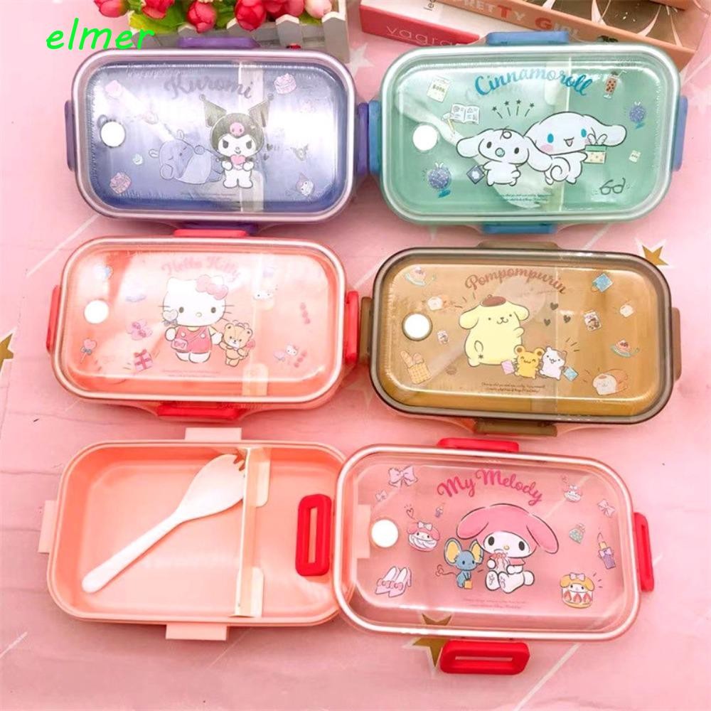 ELMER Cartoon Lunch Boxes, Rectangular Plastic Food Storage Container ...