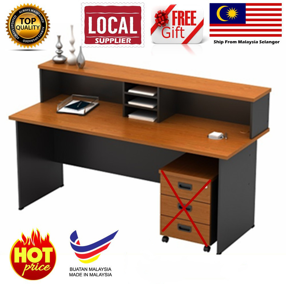 JOY Office Table 4/5/6 Feet Office Furniture Reception Wooden Desk ...