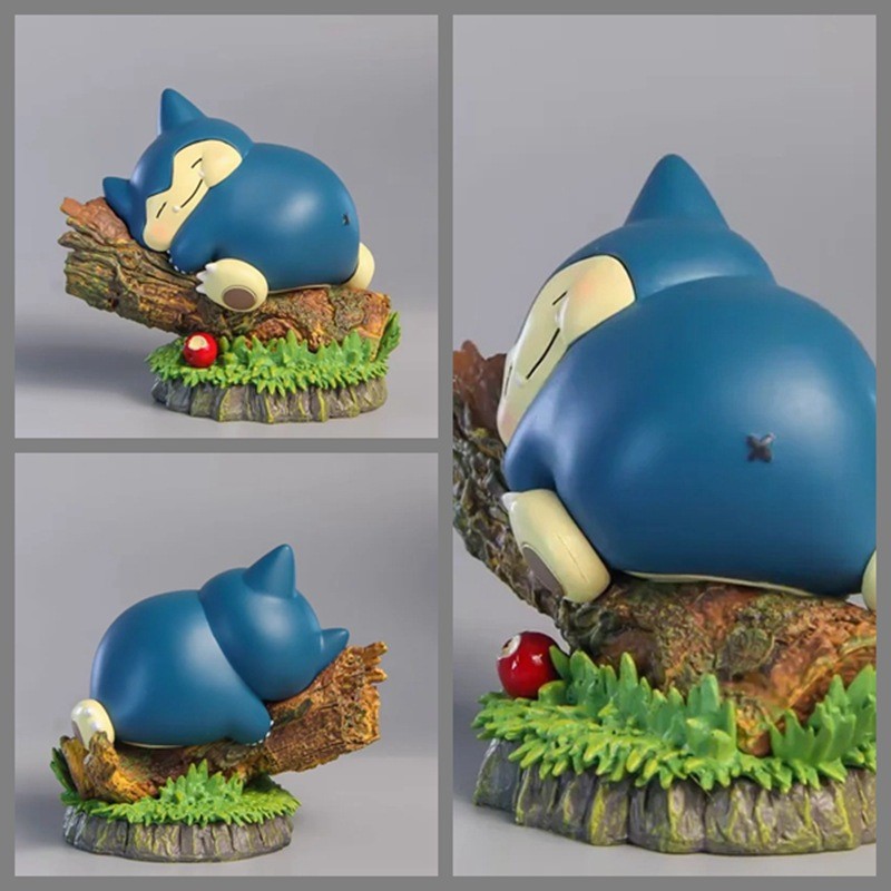 Anime Pokemon GK Cute Sleeping Little Carby Beast Lying Stump Scene ...
