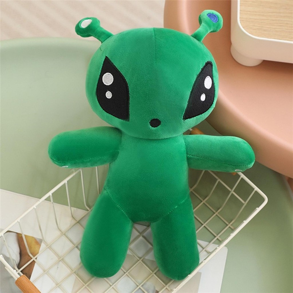 AFTONSPARV green Alien Plushie Soft Creature Pillow 34cm Funny Stuffed ...
