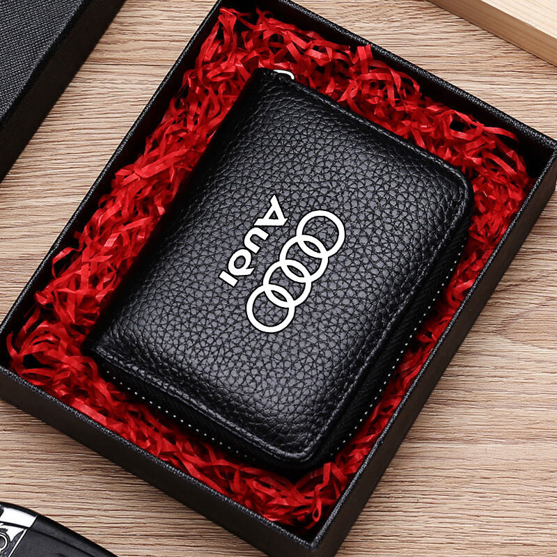 Car Genuine Leather bag Driver License Business Card Holder Wallet for ...