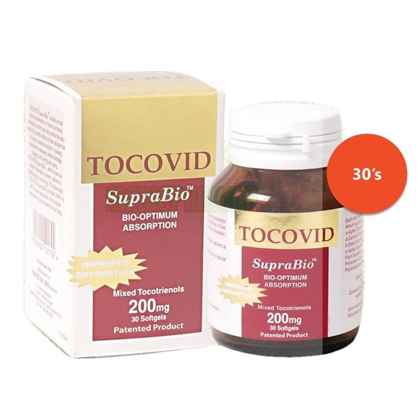 Hovid Tocovid SupraBio Mixed Tocotrienols 200mg Softgels (30's ...