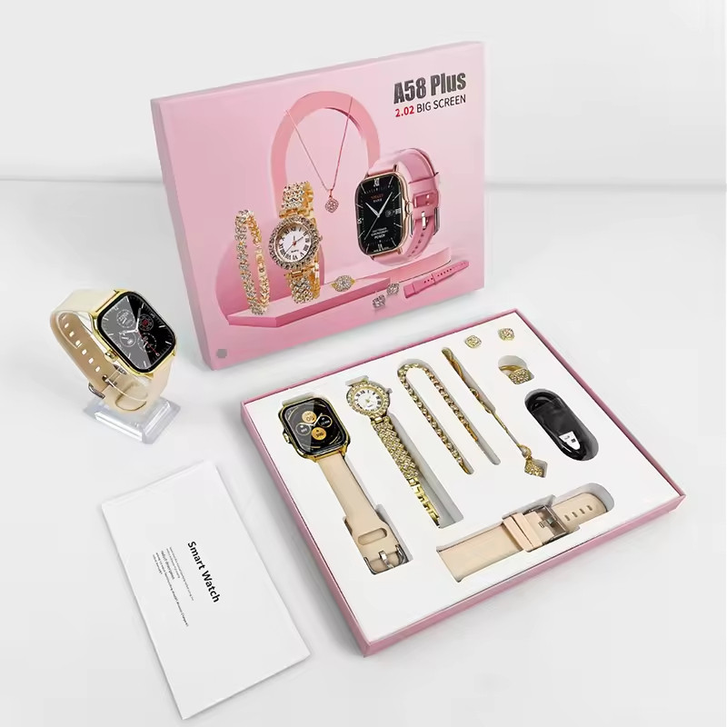 Sets 6in1 A58 Plus Smart Watch Woman Smartwatch Arrivals Christmas Gift ...