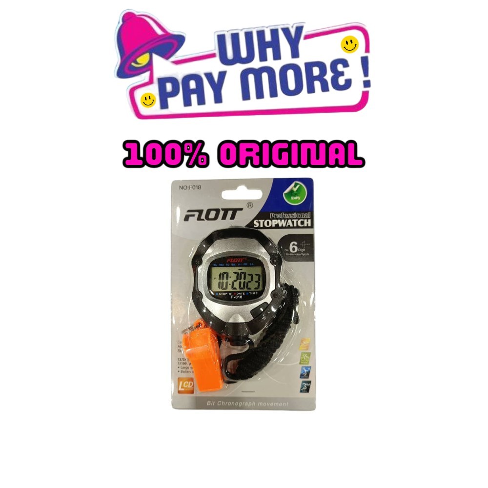 FLOTT F-018 Digital Professional Handheld LCD Chronograph Sports ...